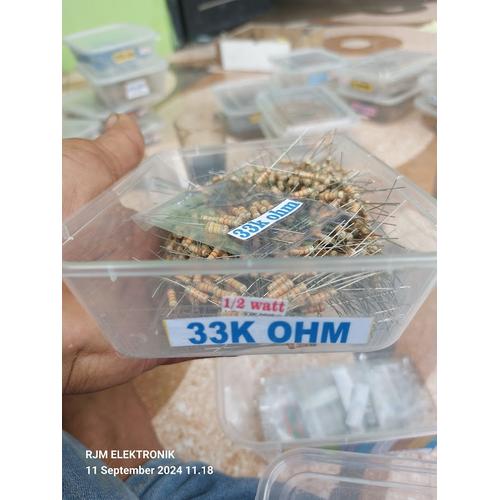 Jual 10 pcs resistor 1/2 watt 33k - Kab. Karawang - toko rjm elektronik ...