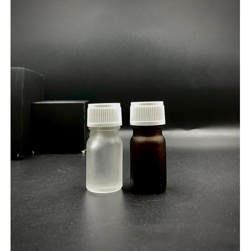 Jual botol kaca 5ml frosted / doff tebal tutup ulir plastik neck 18 ...