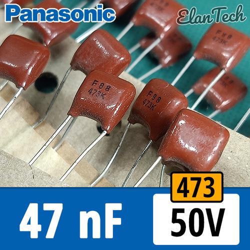 Jual 47nF / 473 100V Milar Film Capacitor 47n 47 nF Kapasitor ElanTech ...