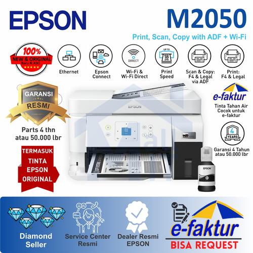 Promo Printer EPSON M2050 M-2050 M 2050 All In One Monochrome WiFi Wi ...