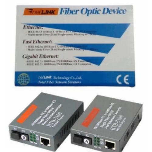 Jual Netlink HTB - 3100 Gigabit Media Converter Fiber Optic Device ...