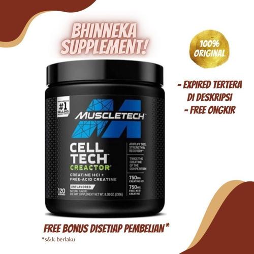 Jual MT Cell Tech Creatine HCl 120 serving ORIGINAL SEGEL Creactor ...