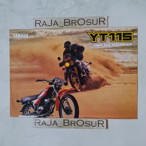 Jual Poster brosur leaflet jadul lawas Yamaha YT115 YT 115 Trail 1991 ...