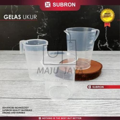 Jual SUBRON Gelas Ukur 100 ml Model Gagang Plastik Garis Takar Ukur ...