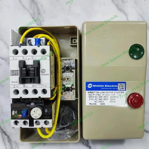 Jual NEW DOL STARTER MS-P11PBE 1,7A-11A 3P 380V MAGNETIC SWITCH SHIHLIN ...
