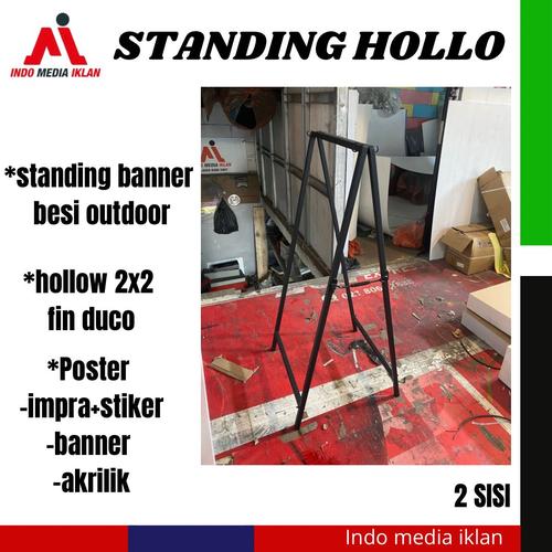 Jual Standing banner besi hollow - 50x100, rangka saja - Kota Tangerang ...
