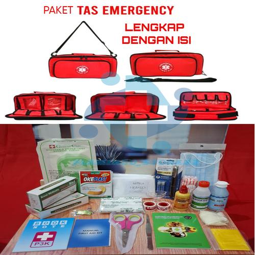 Jual Paket A P3K Tas Emergency Slempang Jinjing Plus dengan Isi Tipe A ...