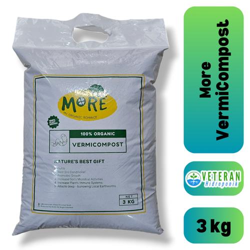 Jual VermiCompost MORE 3kg Pupuk Organik KasCing ( Bekas Cacing ...