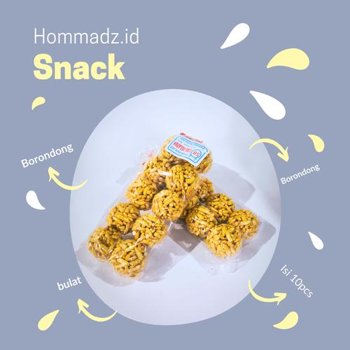 Jual Borondong bulat tradisional 1pack isi 10pcs - Borondong tradisioal ...