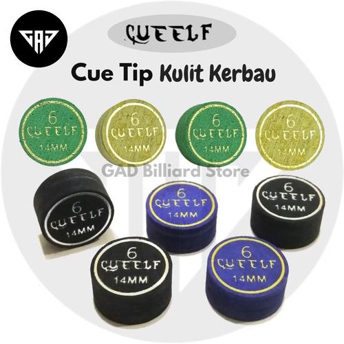 Jual CUE ELF Master Tip 14mm | 6 Layers | Cue Tip Kulit Kerbau - Hitam ...