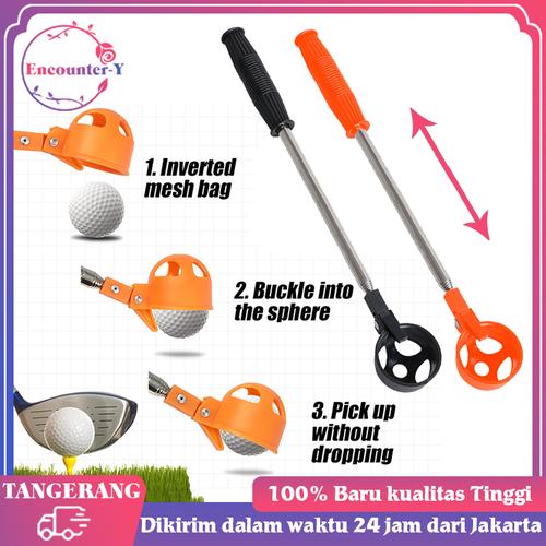 Jual Alat Pengambil Bola Golf Stainless Golf Ball Picker Telescopic ...
