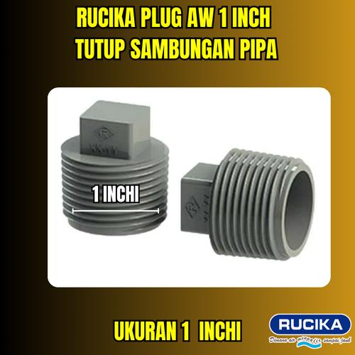 Jual Piting Plug Sambungan Saluran Pipa Drat Ulir PVC Paralon Ukuran 1 ...