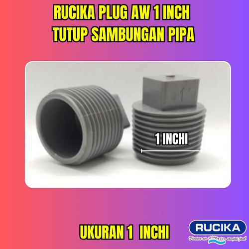 Jual Tutup Plug Sambungan Saluran Pipa Drat Ulir PVC Paralon Ukuran 1 ...