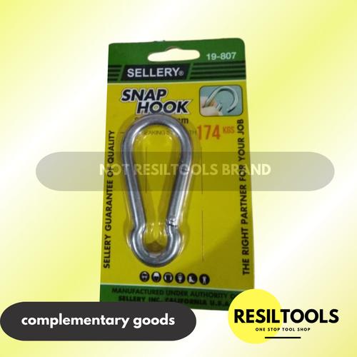 Promo Snap Hook Stainless Steel 8 x 80 mm Kekuatan 174 kg Sling Hook ...