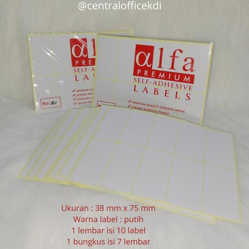 Jual Label Undangan Alfa No. 121/Label Undangan Alfa Polos No. 121 ...