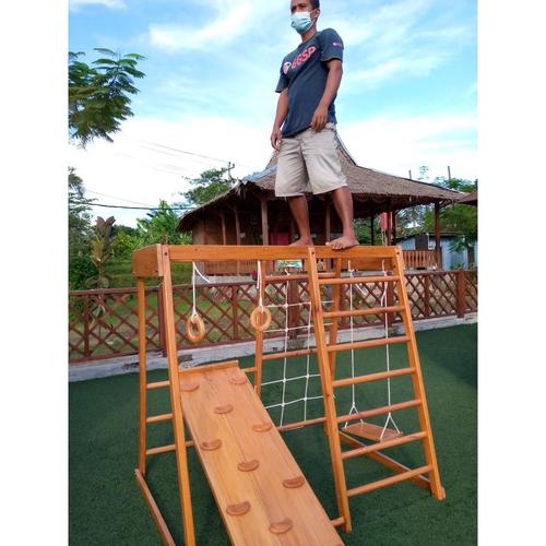 Jual Brakiasi 1,4m Fullset Clomber / Brakiasi kayu / permainan anak ...