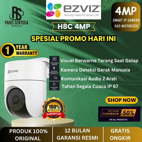 Promo Ezviz H8C 4MP CCTV Outdoor IP Camera Color Auto Tracking Smart ...