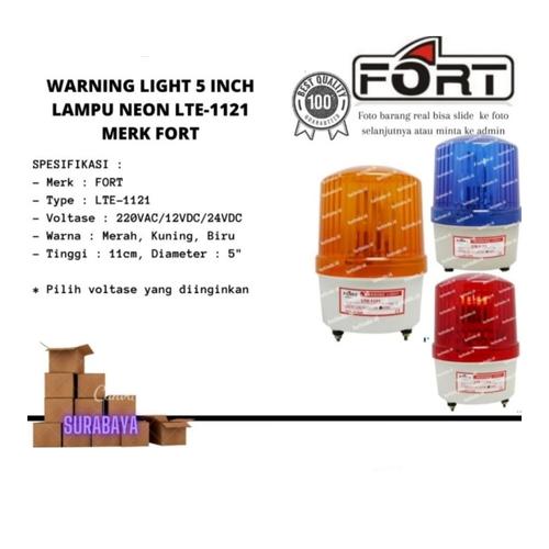 Jual Rotary Lamp LTE-1121/LTE-1121J Warning Light with Buzzer (Lampu ...