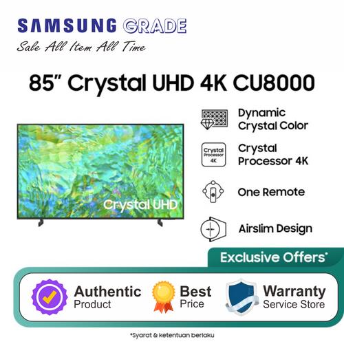 Jual SAMSUNG 85" Crystal UHD CU8000 4K Smart TV (2023) - UA85CU8000KXXD ...