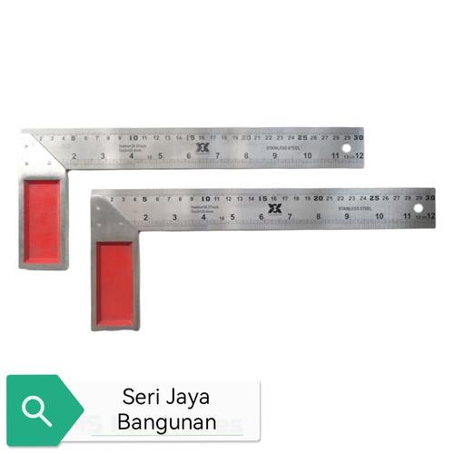 Jual Siku Meter Tebal 12" Inchi/ Siku Tukang Penggaris Siku 30cm ...