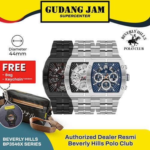 Promo Jam Tangan Pria Polo Beverly Hills BP3546X Series Stainless Steel ...