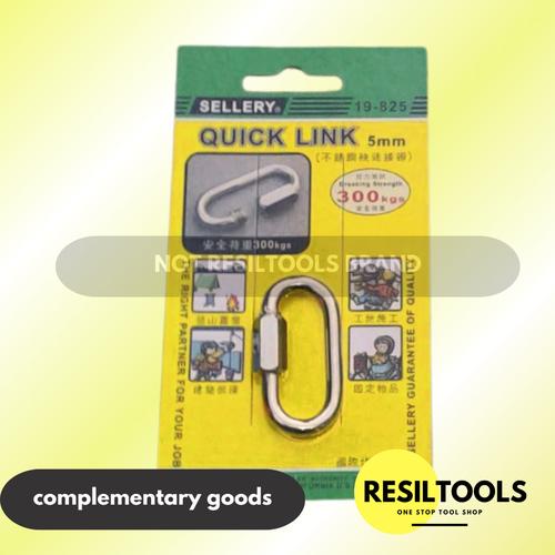 Promo Quick Link Stainless Steel 5 mm Kekuatan 300 kg Sling Hook Anti ...