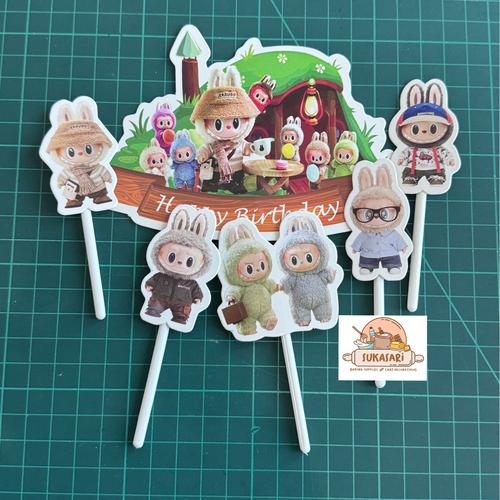 Jual Tusuk Character LABUBU Cake Topper tusukan kue hiasan - Jakarta ...