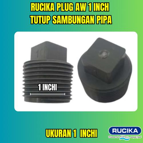 Jual Plug Penutup Sambungan Saluran Pipa Drat Ulir PVC Paralon Ukuran 1 ...