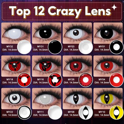 Jual Softlens cosplay White Softlens Sasuke Sharingan manga anime ...