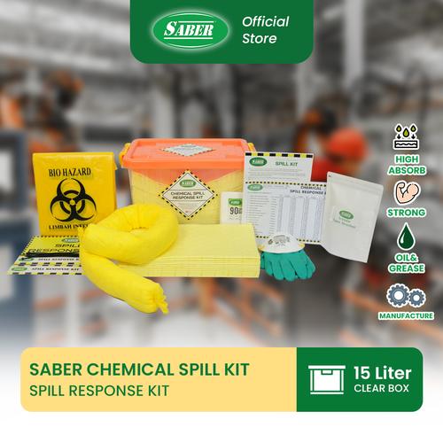 Jual SABER CHEMICAL SPILL RESPONSE KIT - CLEAR BOX 15 LITER - SC15-SK ...
