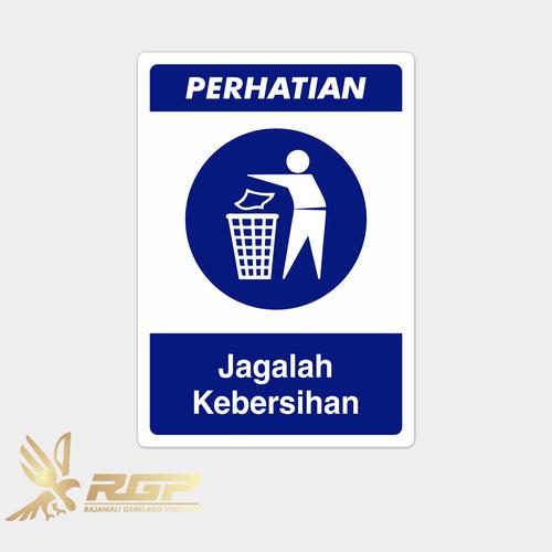 Jual Sign Perintah - Jagalah Kebersihan - ACP 3mm, 40x30cm - Kota ...