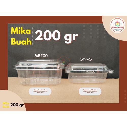 Jual Mika Buah Strawberry/Cherry 200 gr | Mika Buah isi 50 pcs - Kota ...