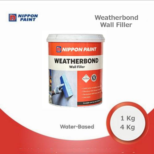 Jual Wall Putty Nippon Paint Weatherbond 1kg Dempul Tembok Luar - Kota ...