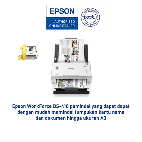 Promo Scanner EPSON DS-410 DS410 DS 410 Scan up to A3 Stitch Garansi Resmi Cicil 0% 3x - Kota ...