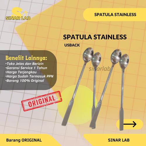 Jual Spatula Stainless Lab Usback / Sendok Lab 21 cm per 1 pcs - Kab. Sidoarjo - sinarlab ...
