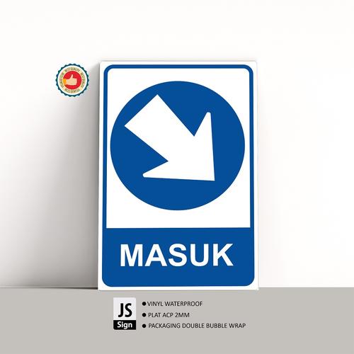 Jual SAFETYSIGN K3 - RAMBU ARAH MASUK - Kota Malang - JS Sign | Tokopedia