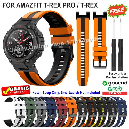 Jual Strap Tali Jam For AMAZFIT T-REX PRO - T-REX - TREX PRO - TREX ...