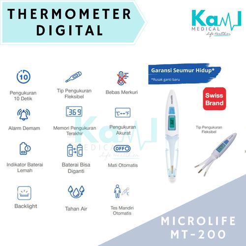 Promo Microlife Thermometer Digital MT - 200 / Termometer Pensil ...
