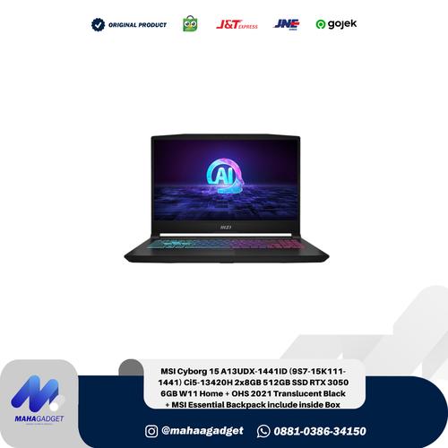 Jual MSI Cyborg 15 A13UDX-1441ID (9S7-15K111-1441) Ci5-13420H 2x8GB 512GB SSD RTX 3050 6GB W11 ...