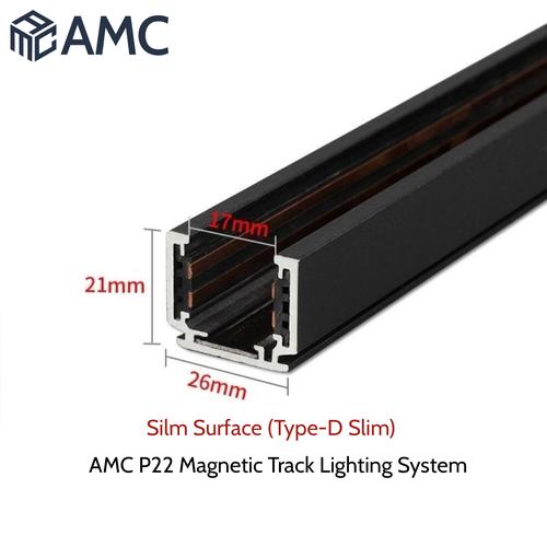 Jual AMC P22 Rail 1 Meter Dimmable Magnetic Track Light System Rel ...