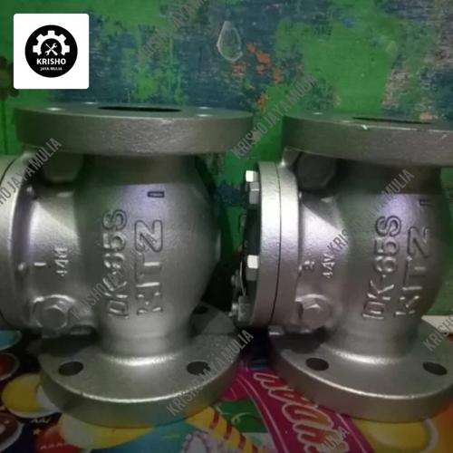 Jual Check Valve Kitz 10" inch Kitz cast iron flange DN250 jis 10K ...
