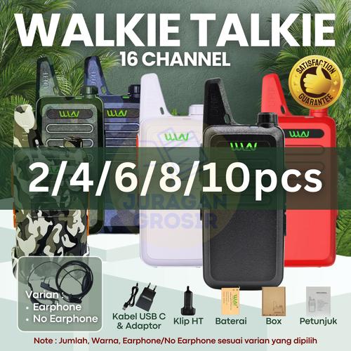 Jual Paket WLAN HT KD C1 Walkie Talkie Two Way Radio Full Set UHF ...