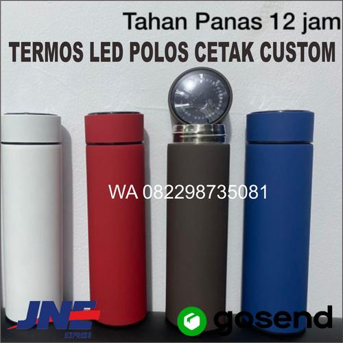 Jual tumbler sakura led/termos led suhu/termos kopi/termos custom ...