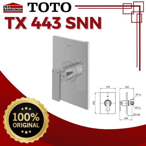 Jual Kran Shower Mixer Tanam TOTO TX443SNN (panas dingin) - Jakarta ...