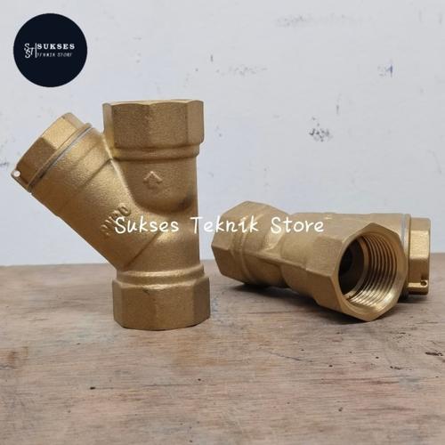 Jual Y Strainer Kuningan ukuran 1.5" inch / DN40 Y Strainer brass ...