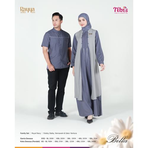 Jual SARIMBIT NIBRAS 2025 BELLA MAROON & NAVY / SARIMBIT KELUARGA / SARIMBIT TERBARU / BAJU ...
