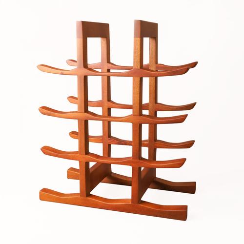 Jual Rak Kayu Tempat Botol / Rak Botol Kayu Mahoni ( BH-003-M ...