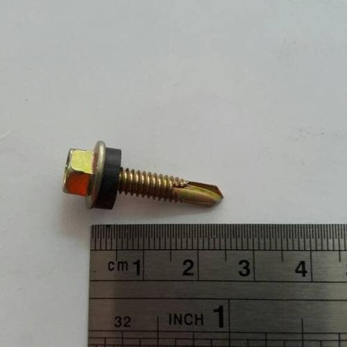 Jual PAKU SEKRUP ROOFING kuning dengan karet 2.5CM 2.5 CM 1dus isi ...