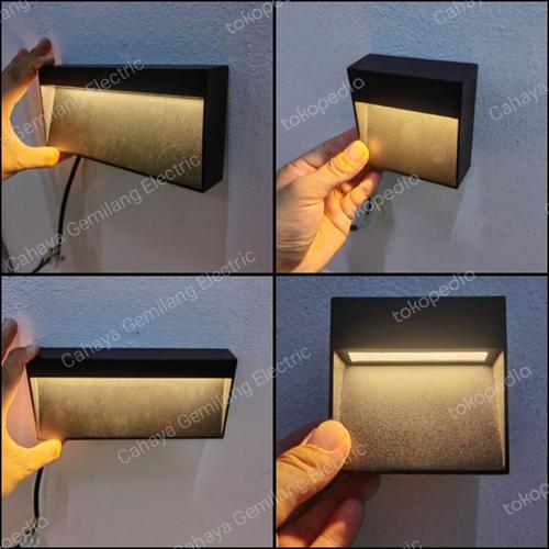 Jual lampu dinding led artalux kotak persegi panjang segi 3w 3watt wall ...