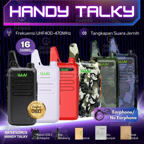 Jual HT WLAN UHF KDC1 Radio Two Way Handy Walkie Talkie WLN KD C1 ...
